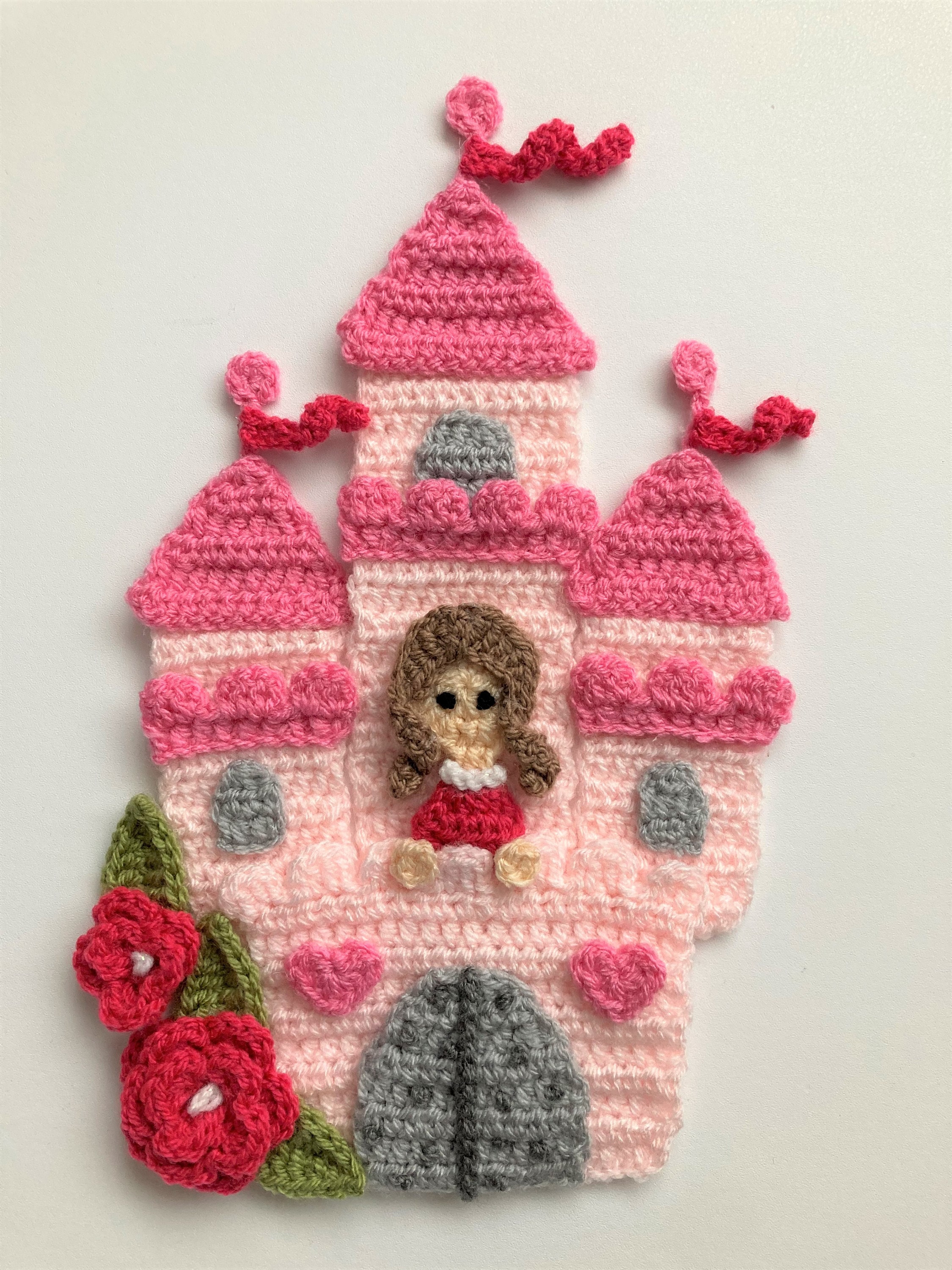 Princess Castle Crochet Applique Pattern Instant Pdf Download - Etsy UK