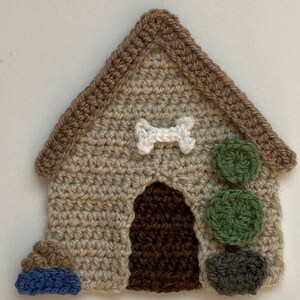 Dog House Crochet Applique Pattern Instant Pdf Download - Etsy