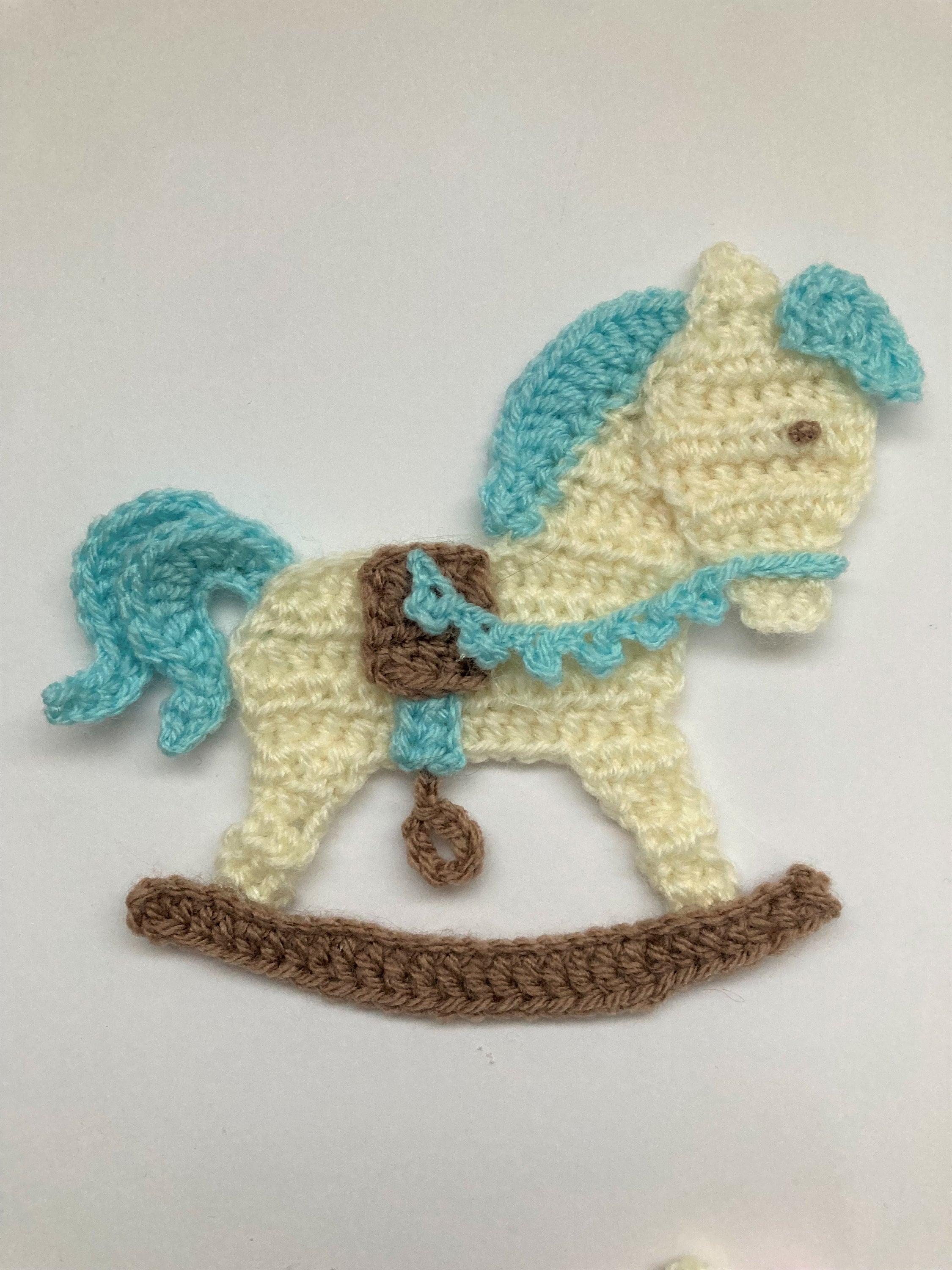 Rocking Horse Crochet Applique Pattern Instant Pdf Download - Etsy UK