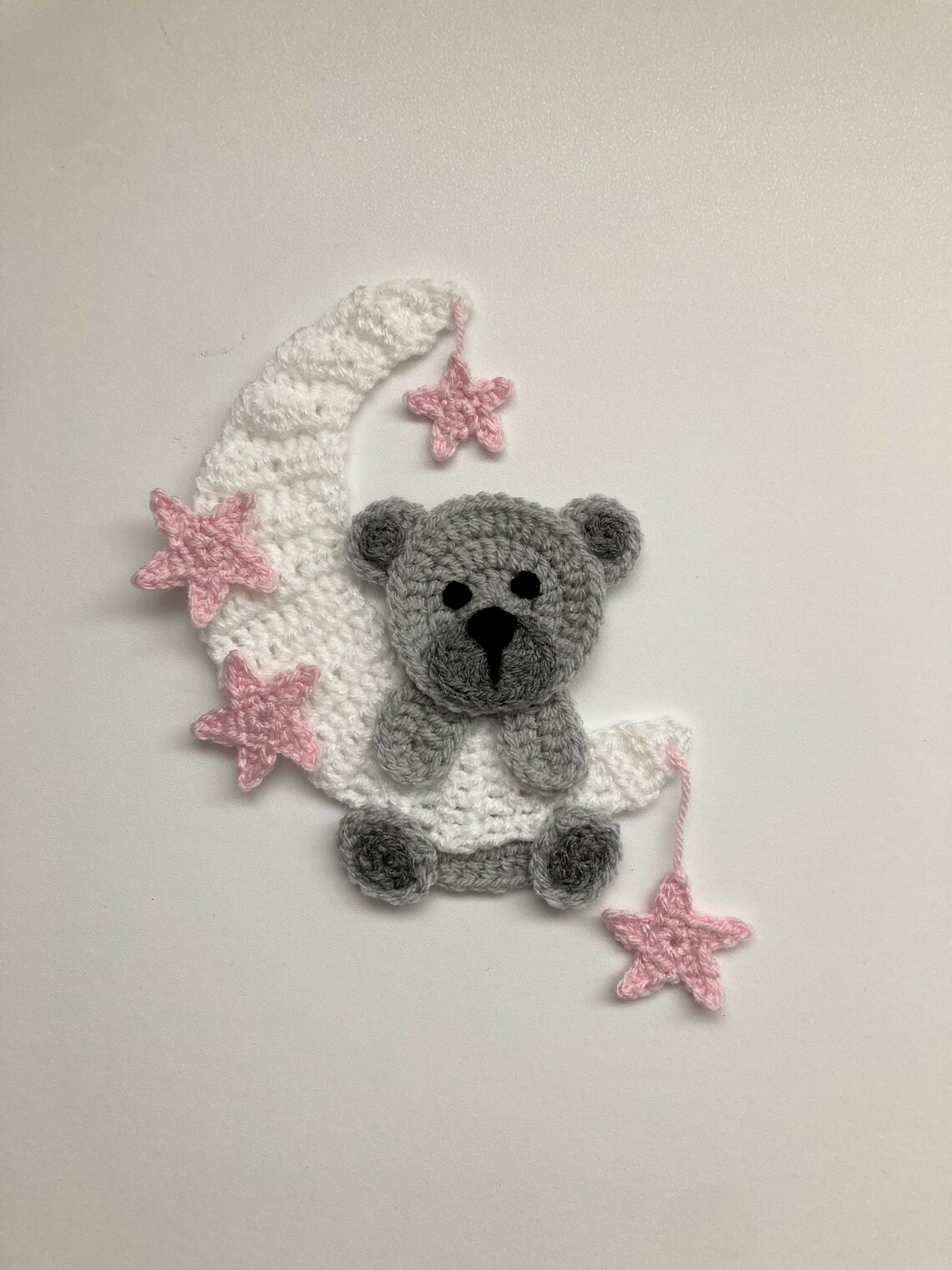 Moon Bear Crochet Applique Pattern Instant Pdf Download - Etsy