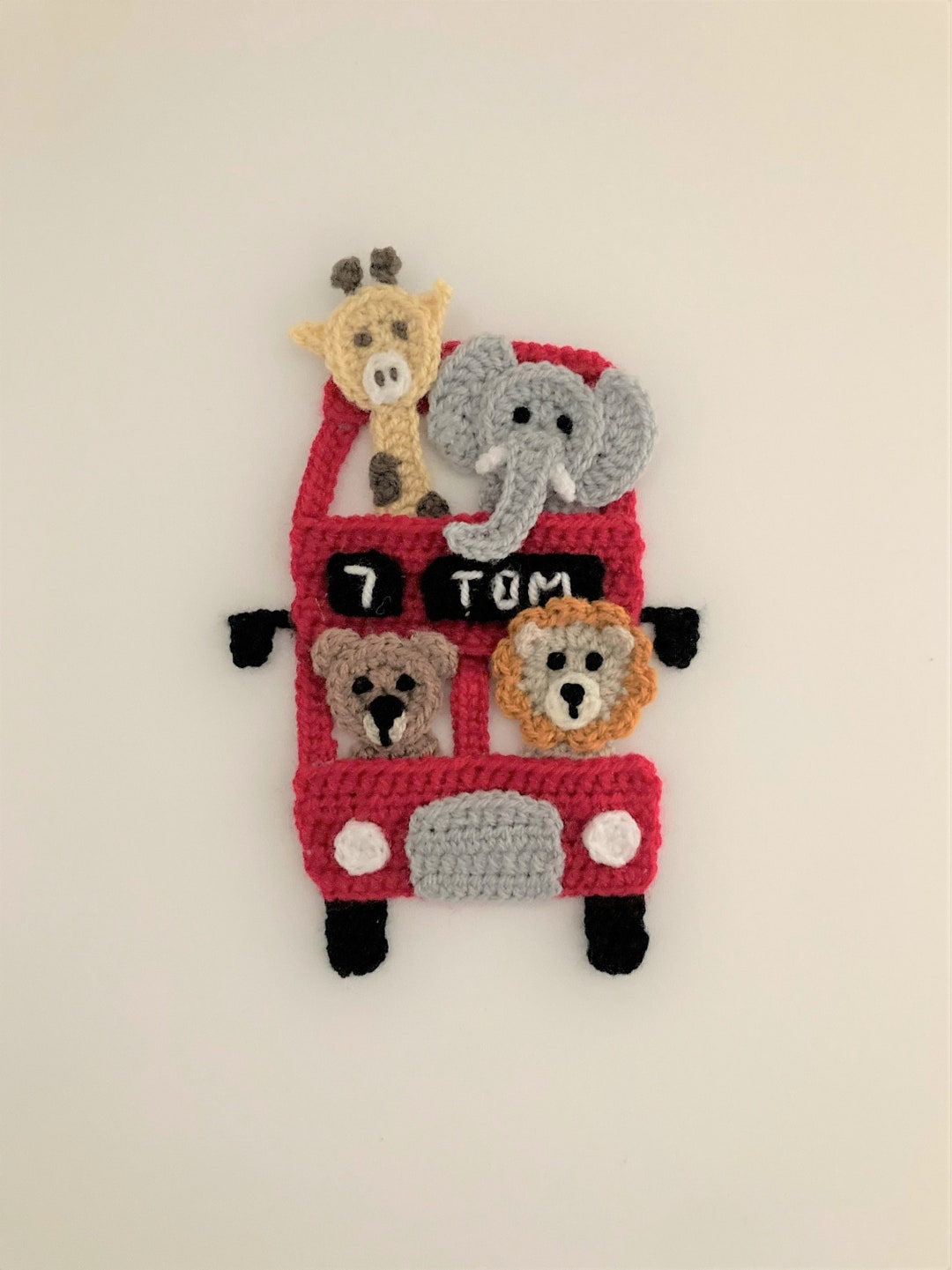 London Bus Applique Crochet Pattern Instant Pdf Download - Etsy
