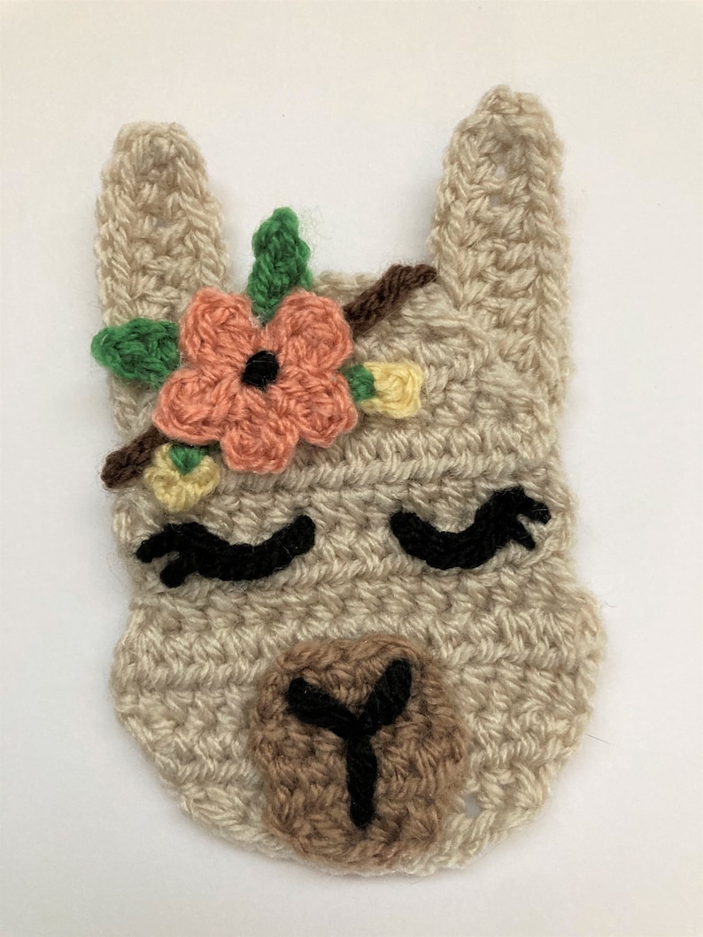 Lady Llama Crochet Applique Pattern Instant Pdf Download - Etsy