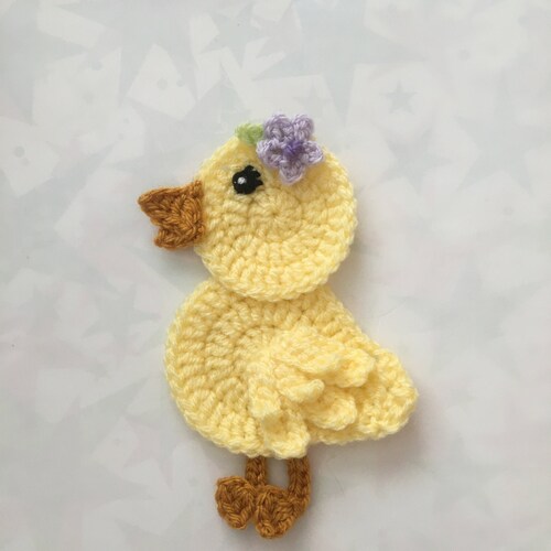 Crochet Pattern Duck Applique Pattern Instant Pdf Download - Etsy