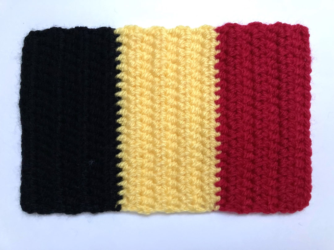 Belgium Flag Crochet Applique Pattern Instant Pdf Download - Etsy