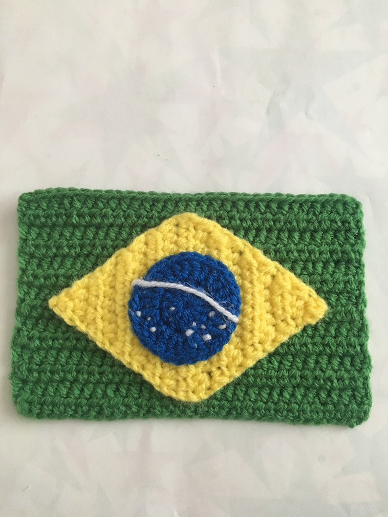 Crochet Pattern - Brazil Flag & Christ the Redeemer - Applique Pattern ...