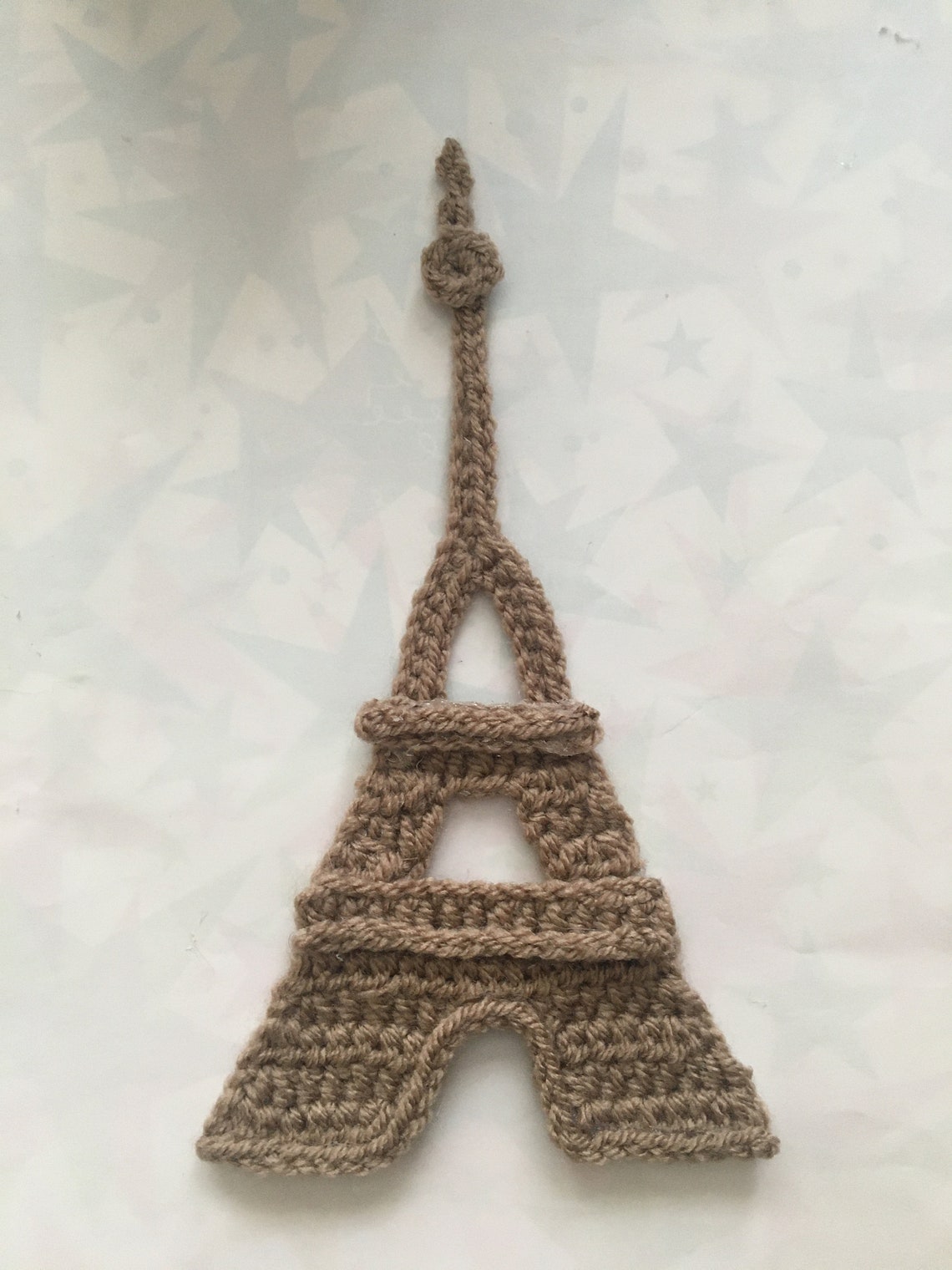 Crochet Pattern France Flag With Eiffel Tower Instant Pdf - Etsy