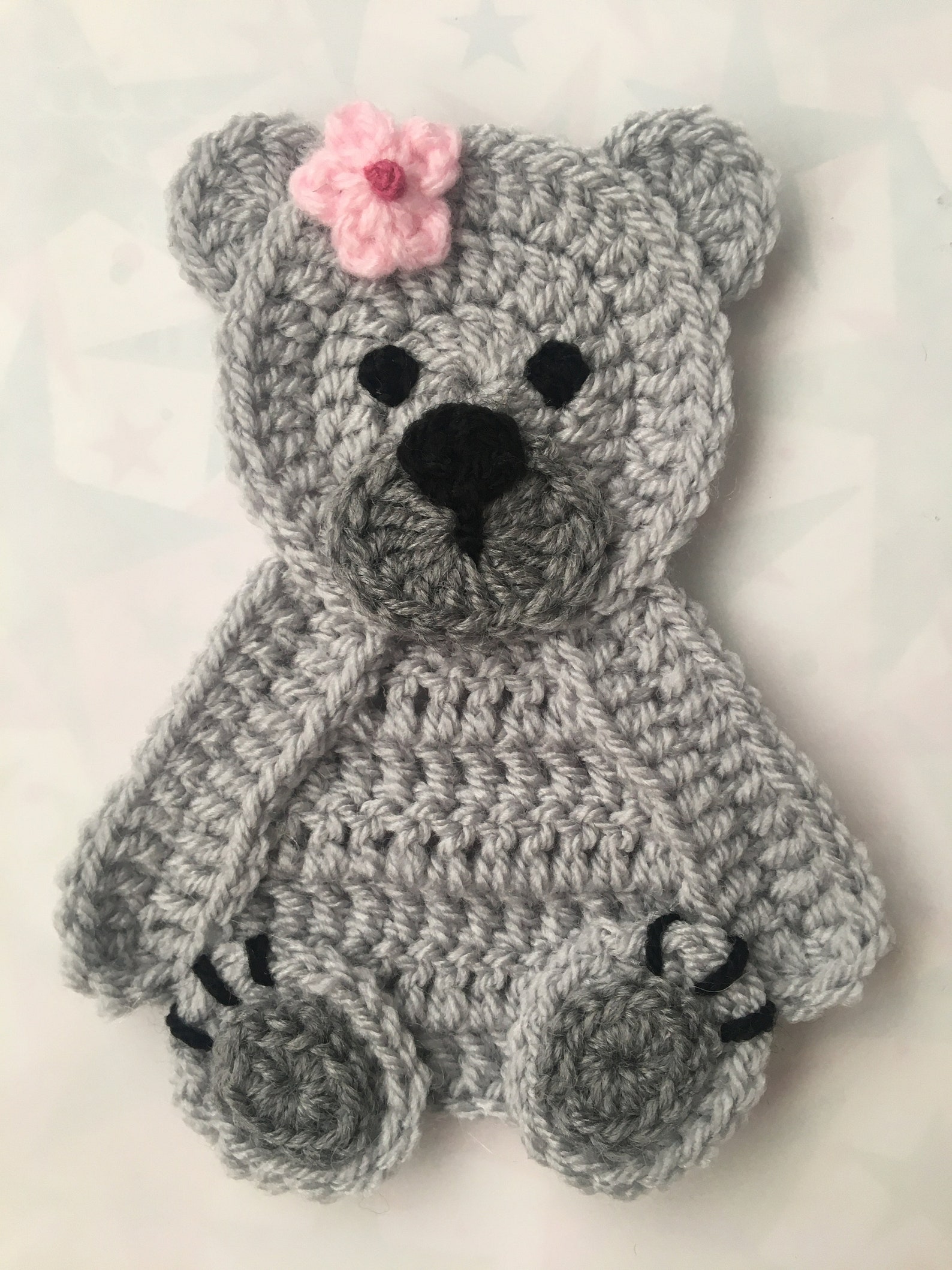 Small Bear Crochet Applique Pattern Instant Pdf Download | Etsy