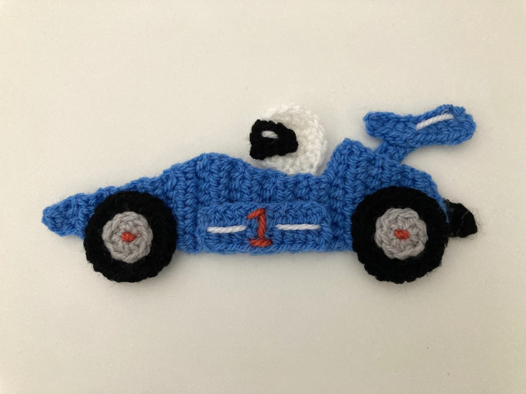 Racing Car Crochet Applique Pattern Instant Pdf Download - Etsy