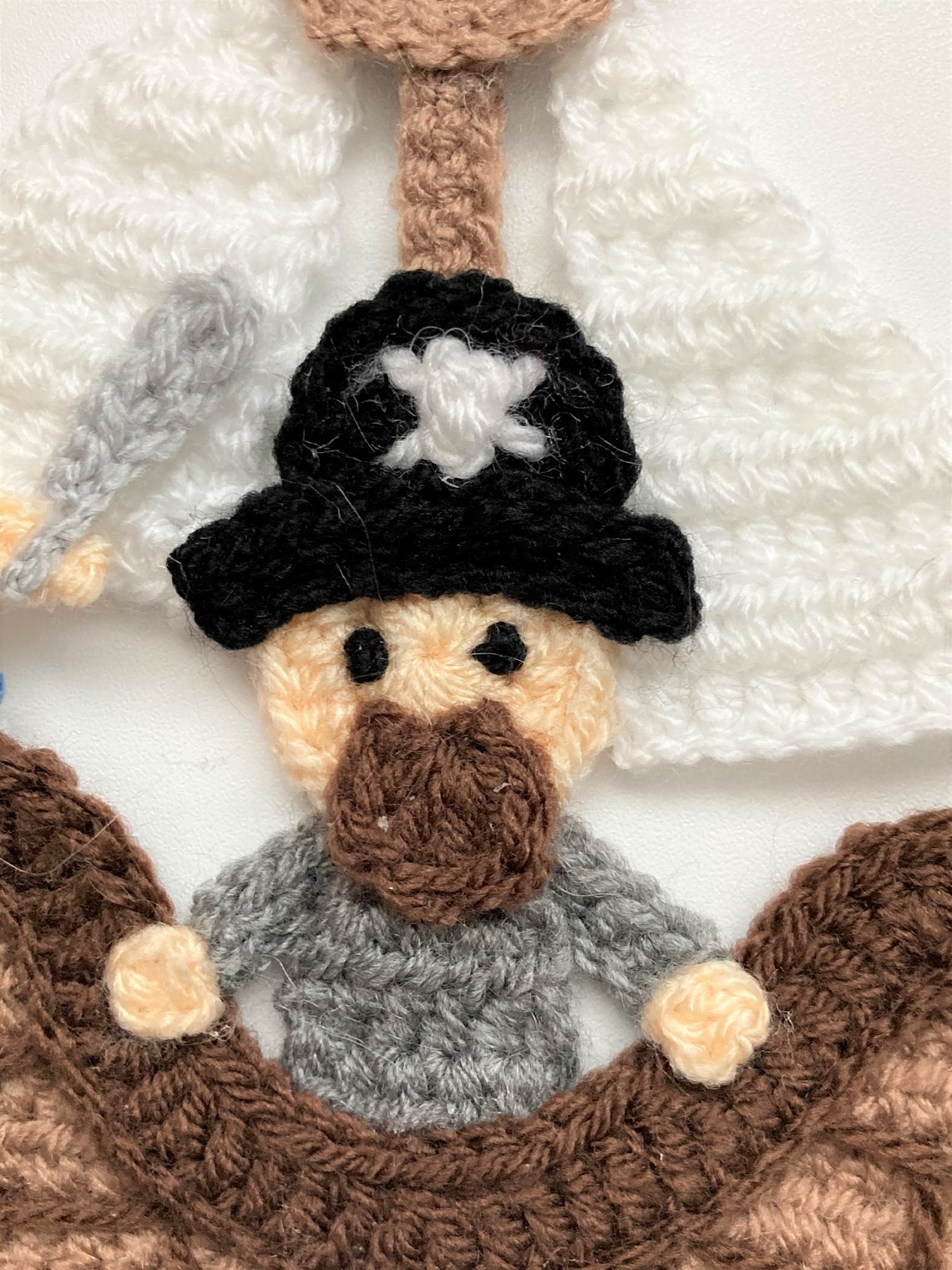 Pirate Ship Crochet Applique Pattern Instant Pdf Download | Etsy