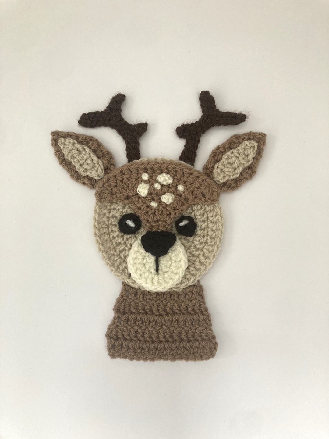 Deer Head Applique Crochet Pattern Instant Pdf - Etsy