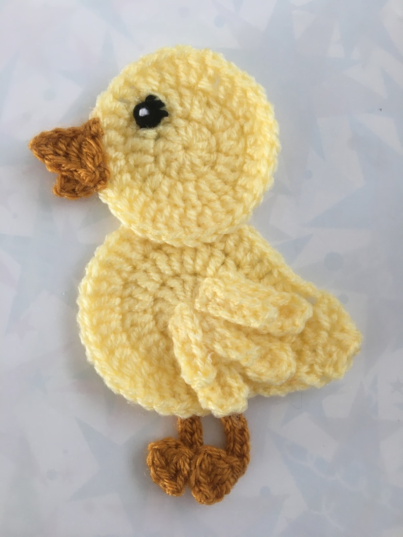 Crochet Pattern Duck Applique Pattern Instant Pdf Download - Etsy UK