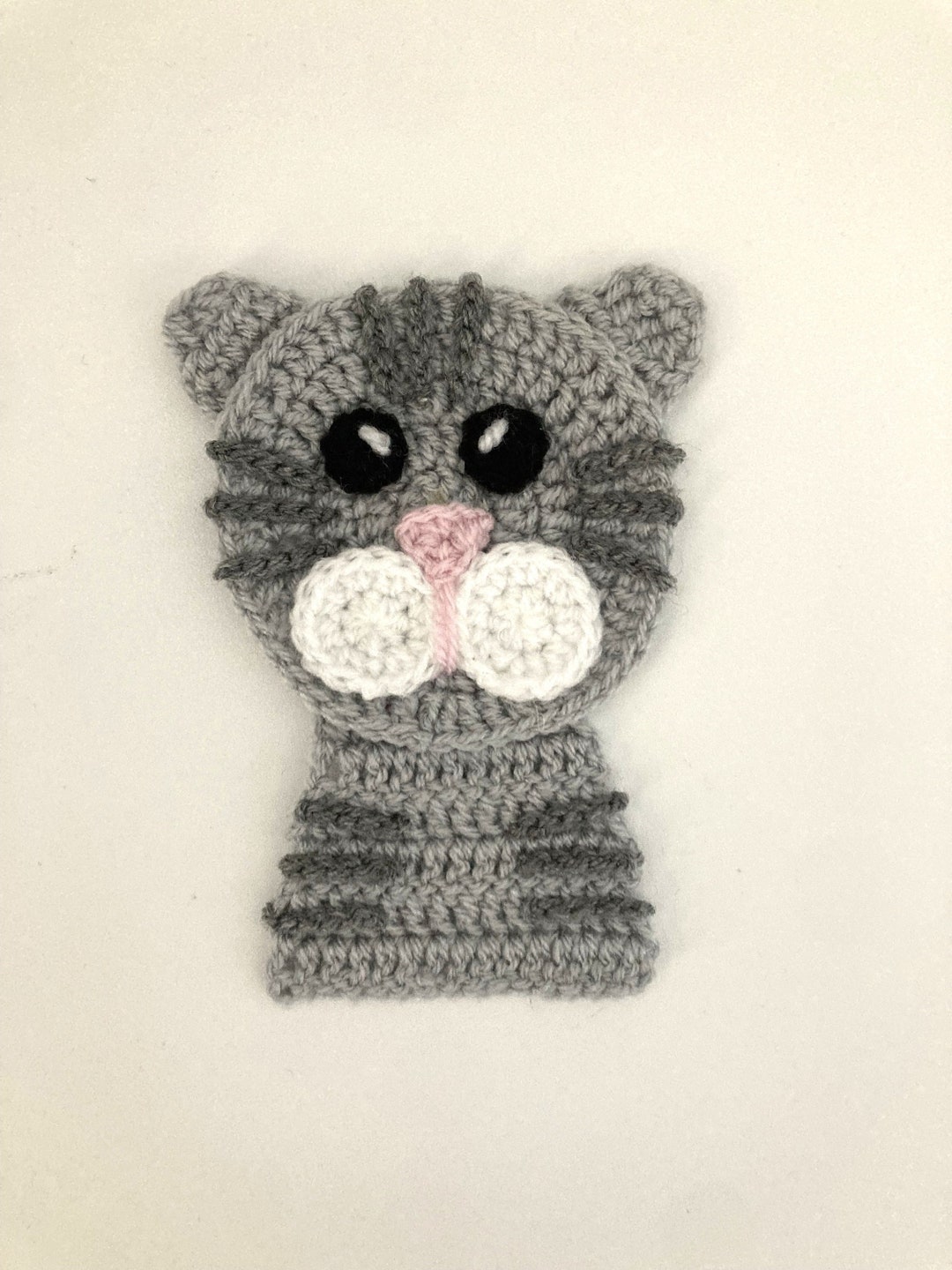 Cat Head Crochet Applique Pattern Instant Pdf Download - Etsy