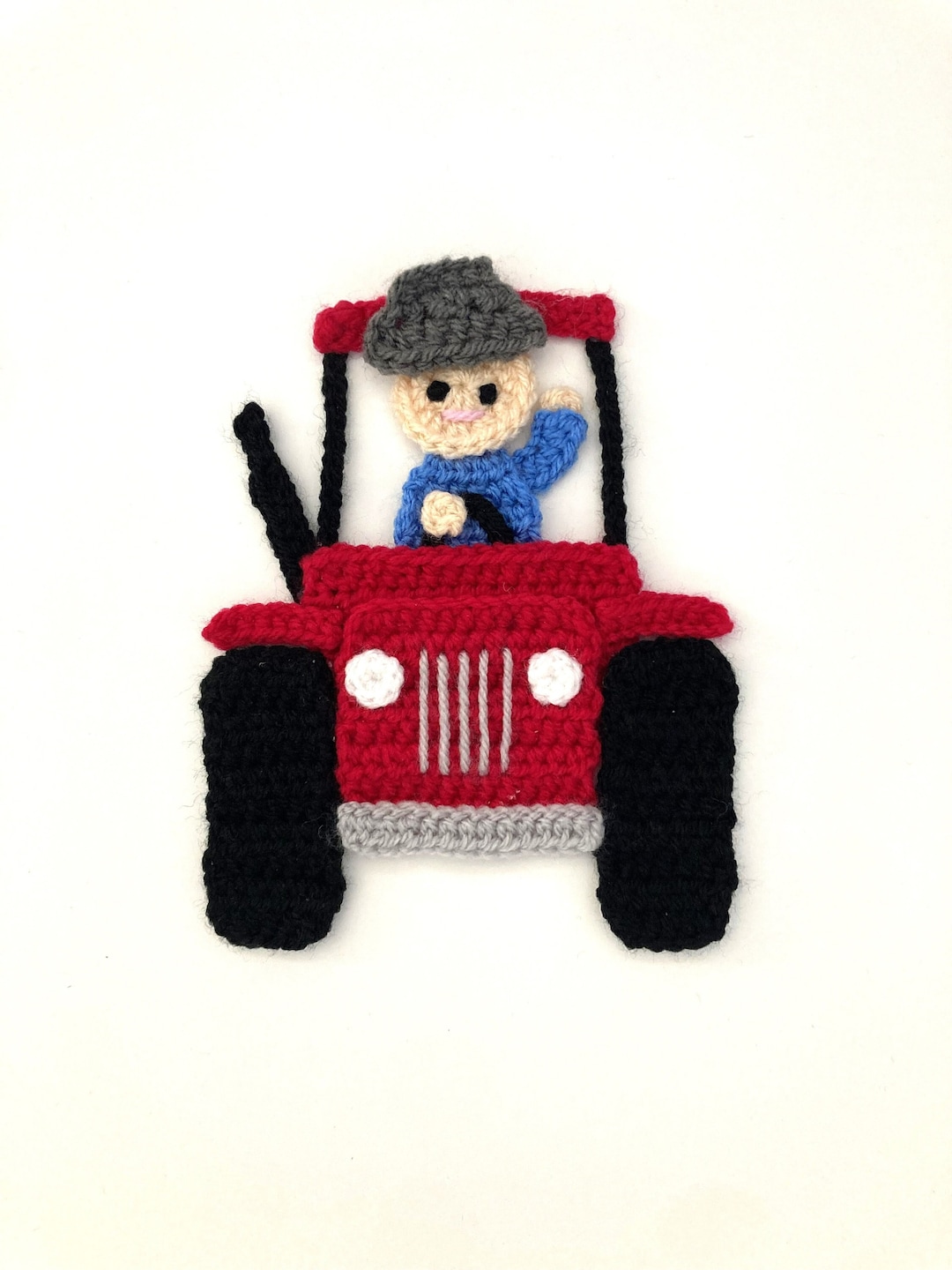 Tractor Crochet Applique Pattern Instant Pdf Download - Etsy