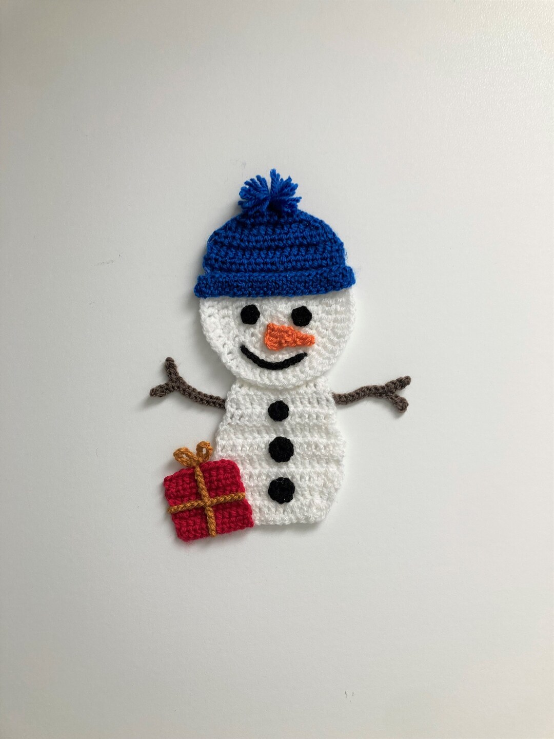 Snowman Crochet Applique Pattern Instant Pdf Download - Etsy UK