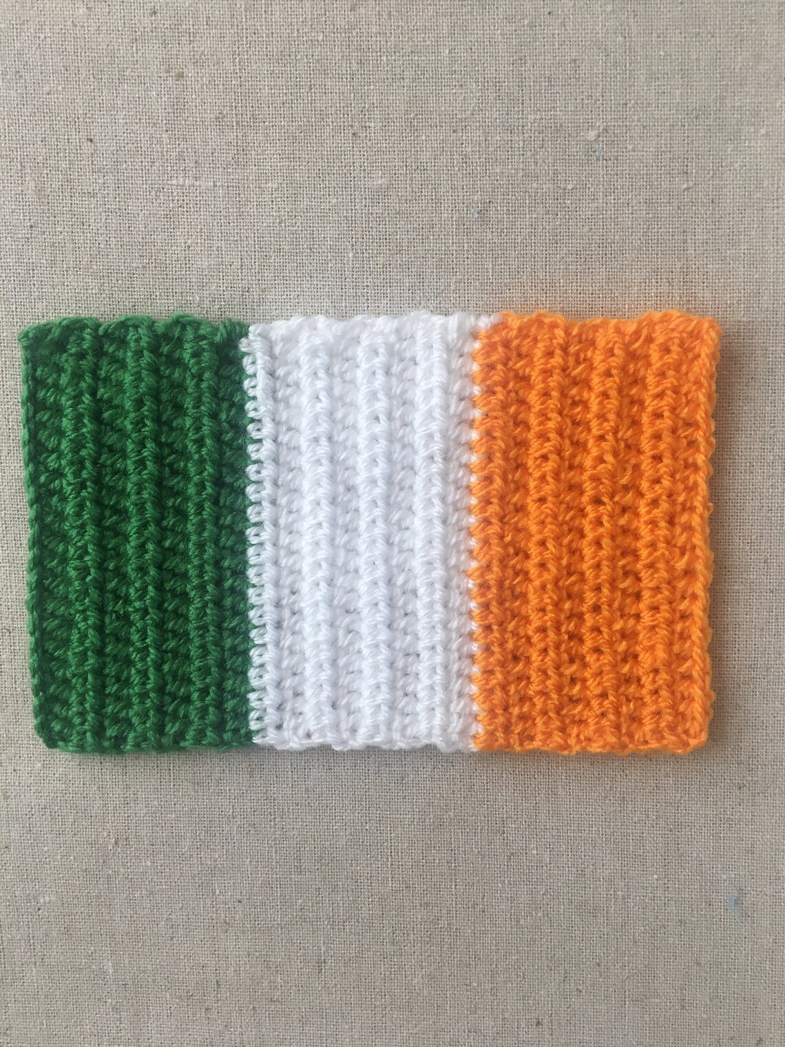 Crochet Pattern - Ireland Flag With Shamrock - Instant Pdf Download - Etsy