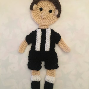Crochet Pattern - Footballer With Football and Goalpost - Instant Pdf ...