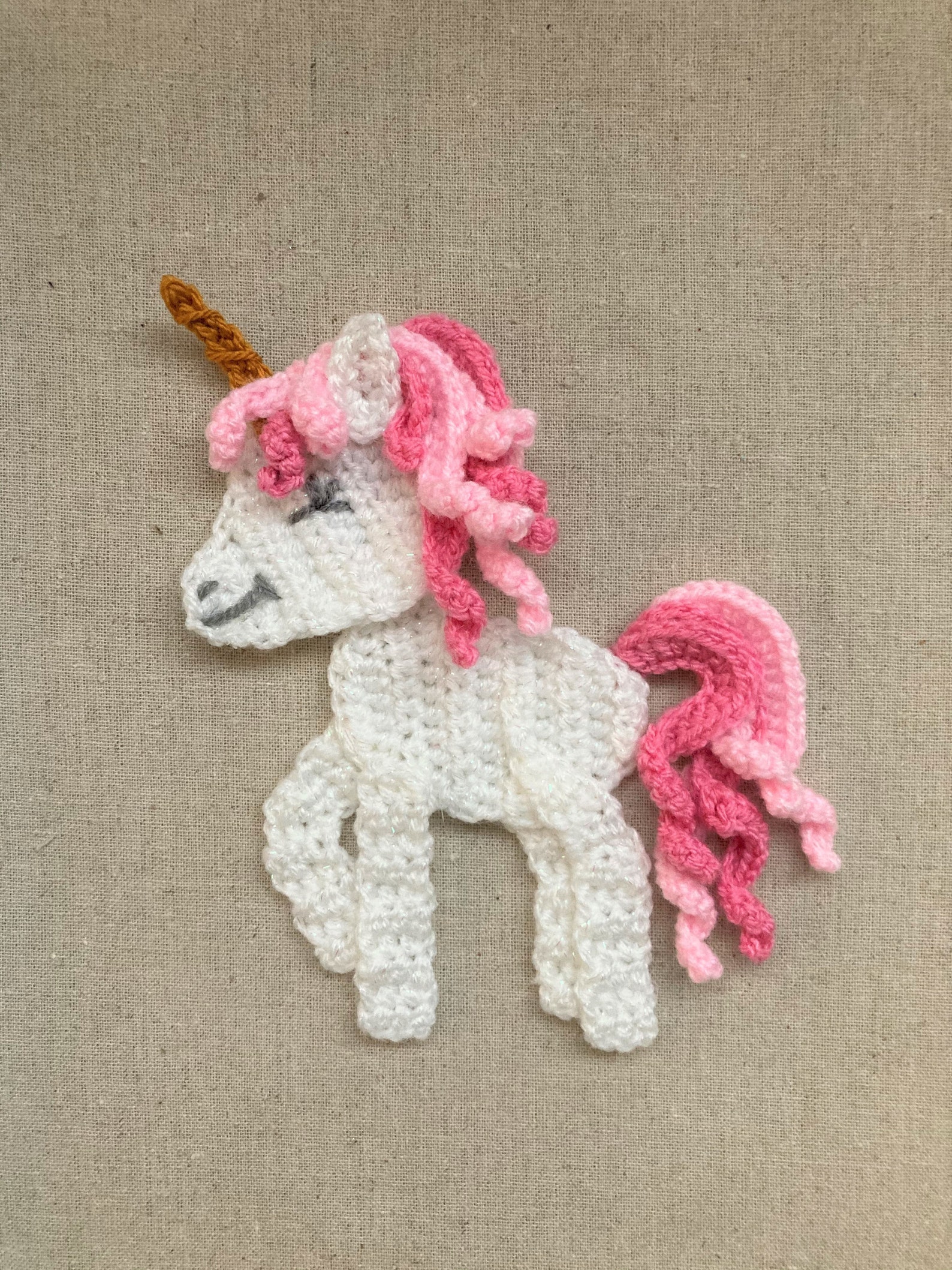Unicorn Applique Crochet Pattern Instant Pdf Download - Etsy