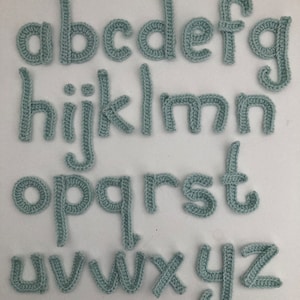 Alphabet Applique Crochet Applique Pattern Instant Pdf Download - Etsy