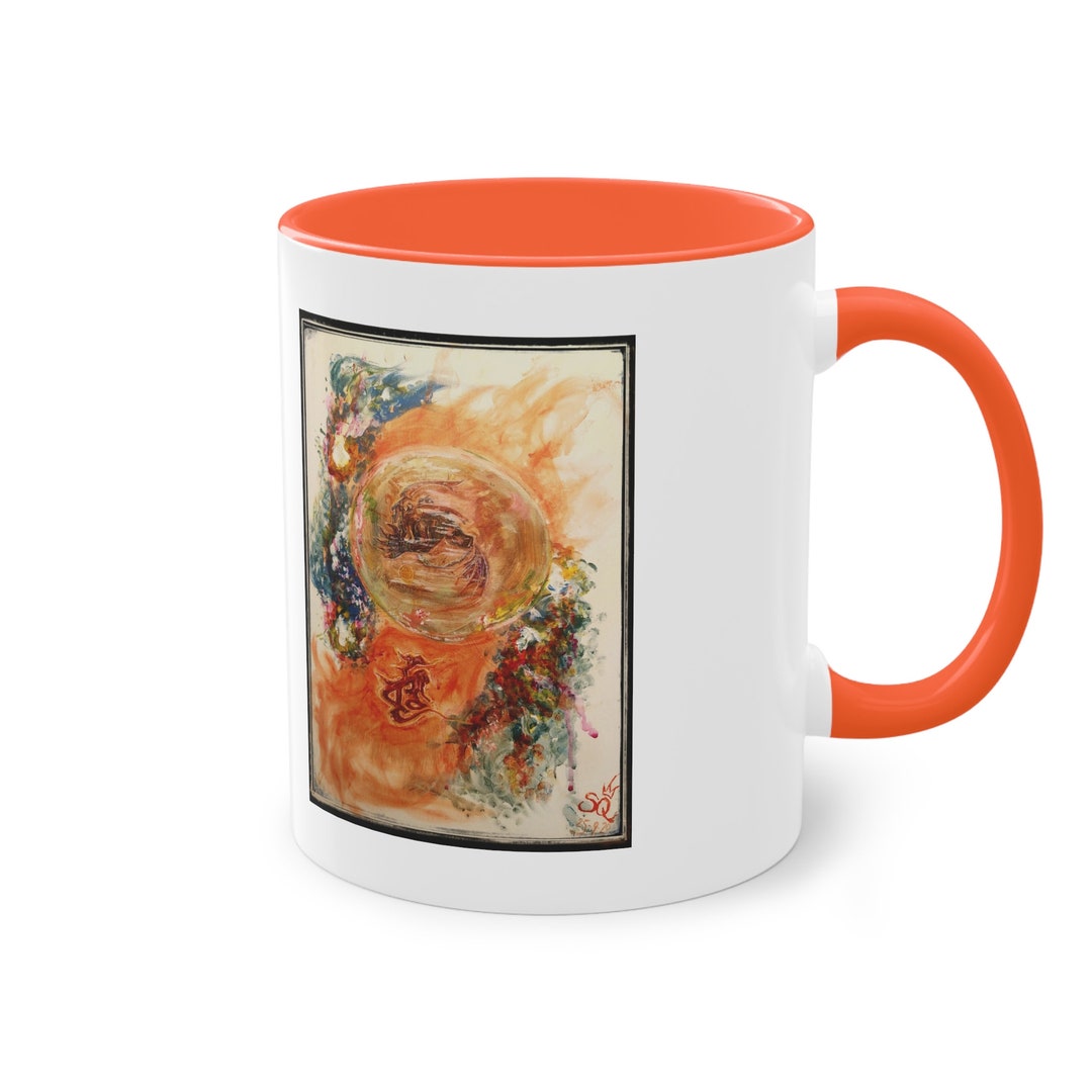 Two-tone Mug // Fayth of Ifrit II // Final Fantasy X // Painting by ...
