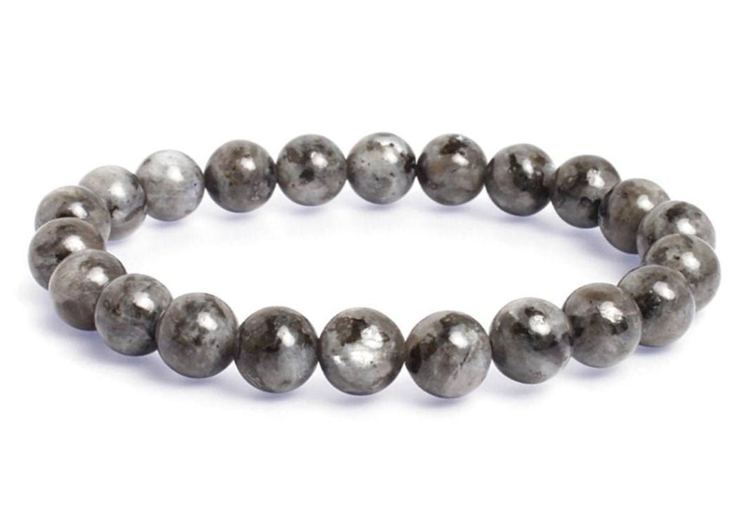 8mm Flashy Larvikite Bracelet Larvikite Stone Root Chakra Larvikite Jewelry, Healing Crystals ...
