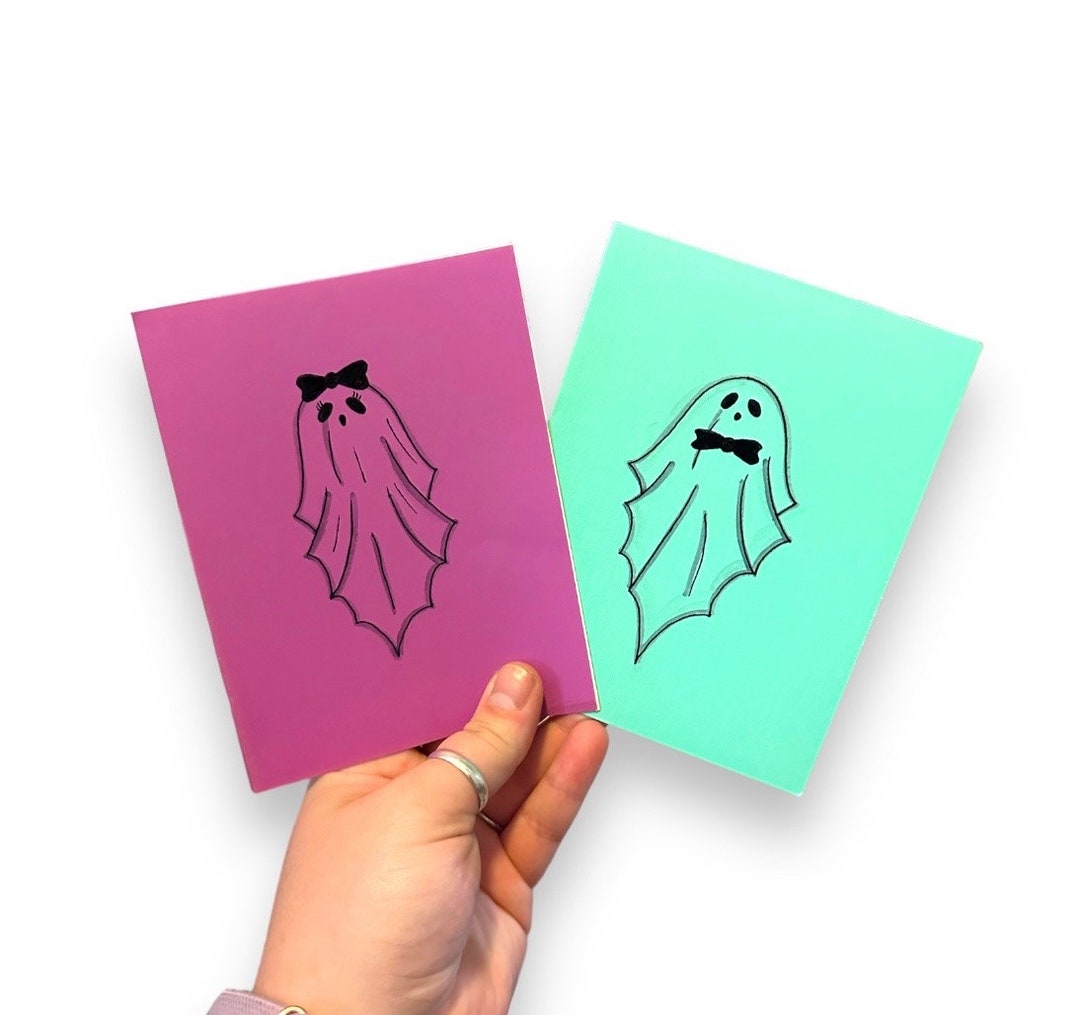 Ghost Greeting Card - Etsy
