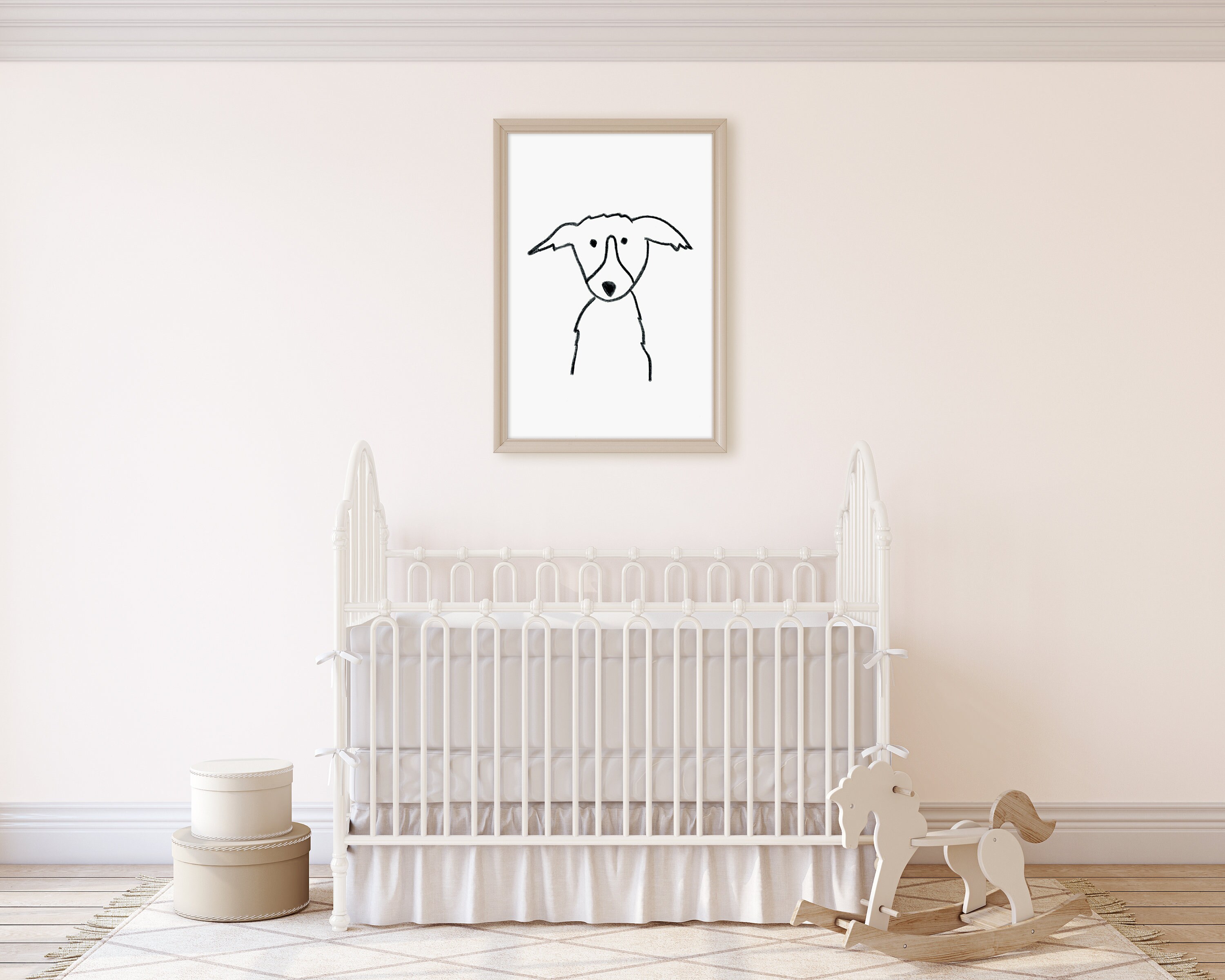 Sheep Dog, Line Drawing, Border Collie, Farm Dog, Dog Nursery ...