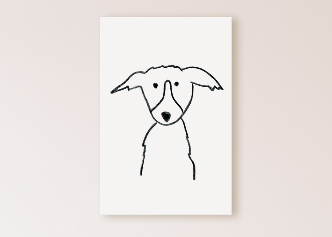 Sheep Dog, Line Drawing, Border Collie, Farm Dog, Dog Nursery ...