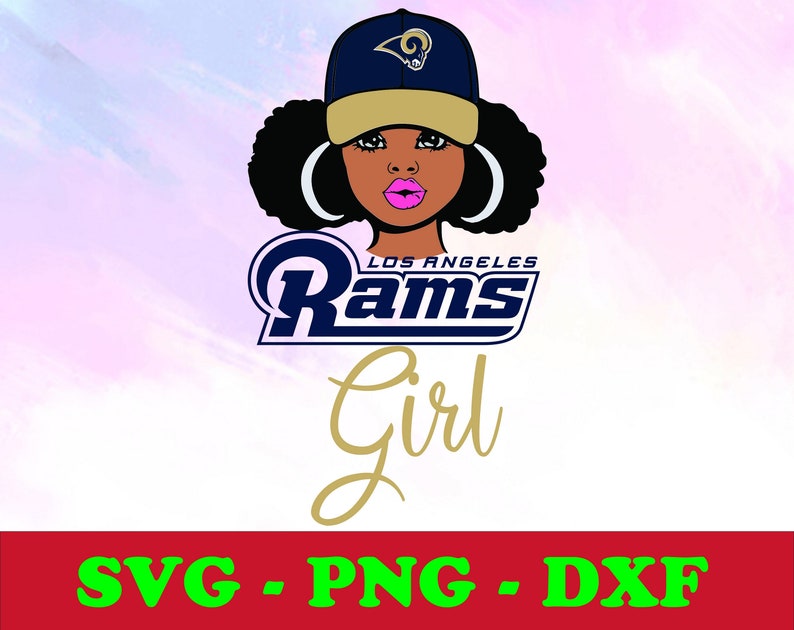 Los Angeles Rams Girl svg dxf png NFL girl svgdxfpng NFL | Etsy