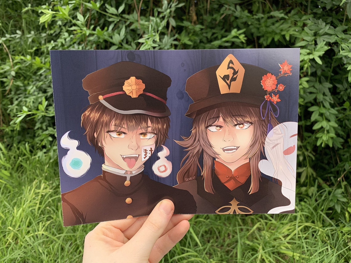 Hu Tao and Hanako-kun | A5 Glossy Prints - Etsy