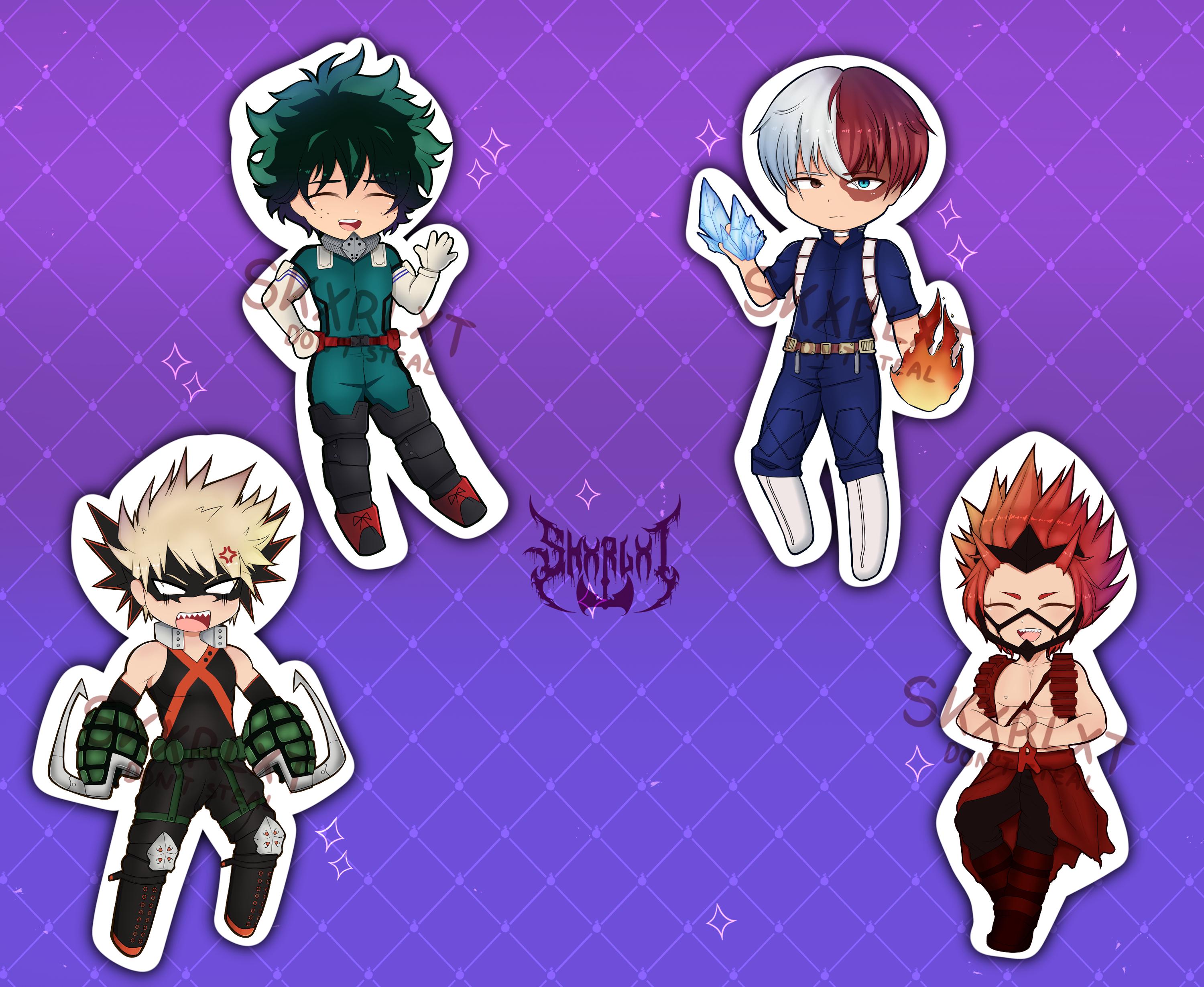 Various MHA Stickers | Hand-cut Stickers - Etsy