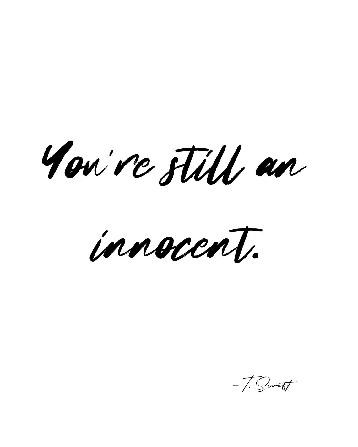 You're Still an Innocent / Taylor Swift Lyrics / Innocent by Taylor ...