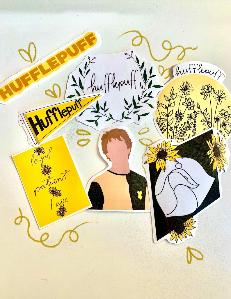 Hufflepuff Sticker Pack - Etsy