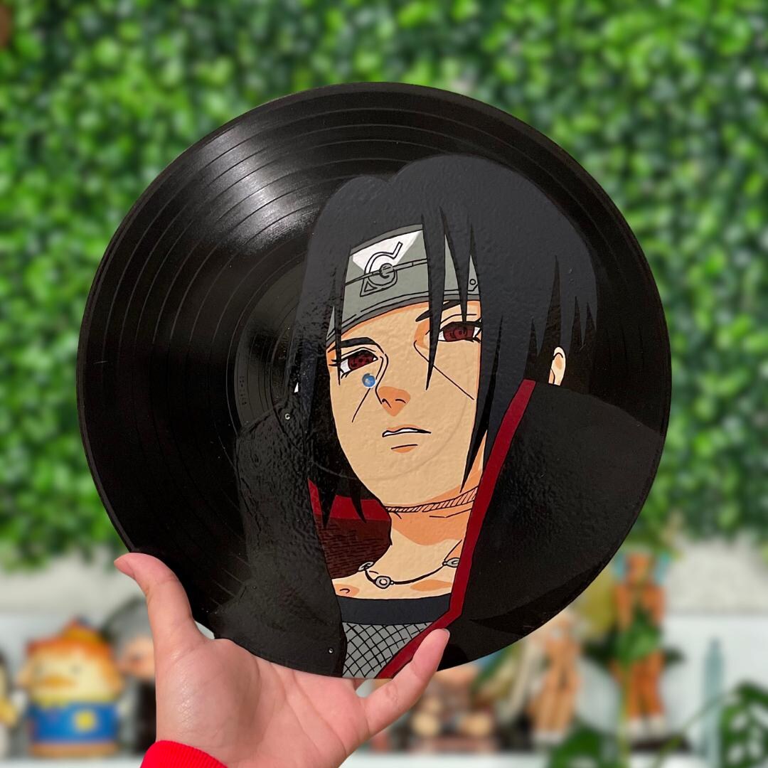 Hand-painted Anime Vinyl Record Art: Custom Fanart Wall Decor - Etsy