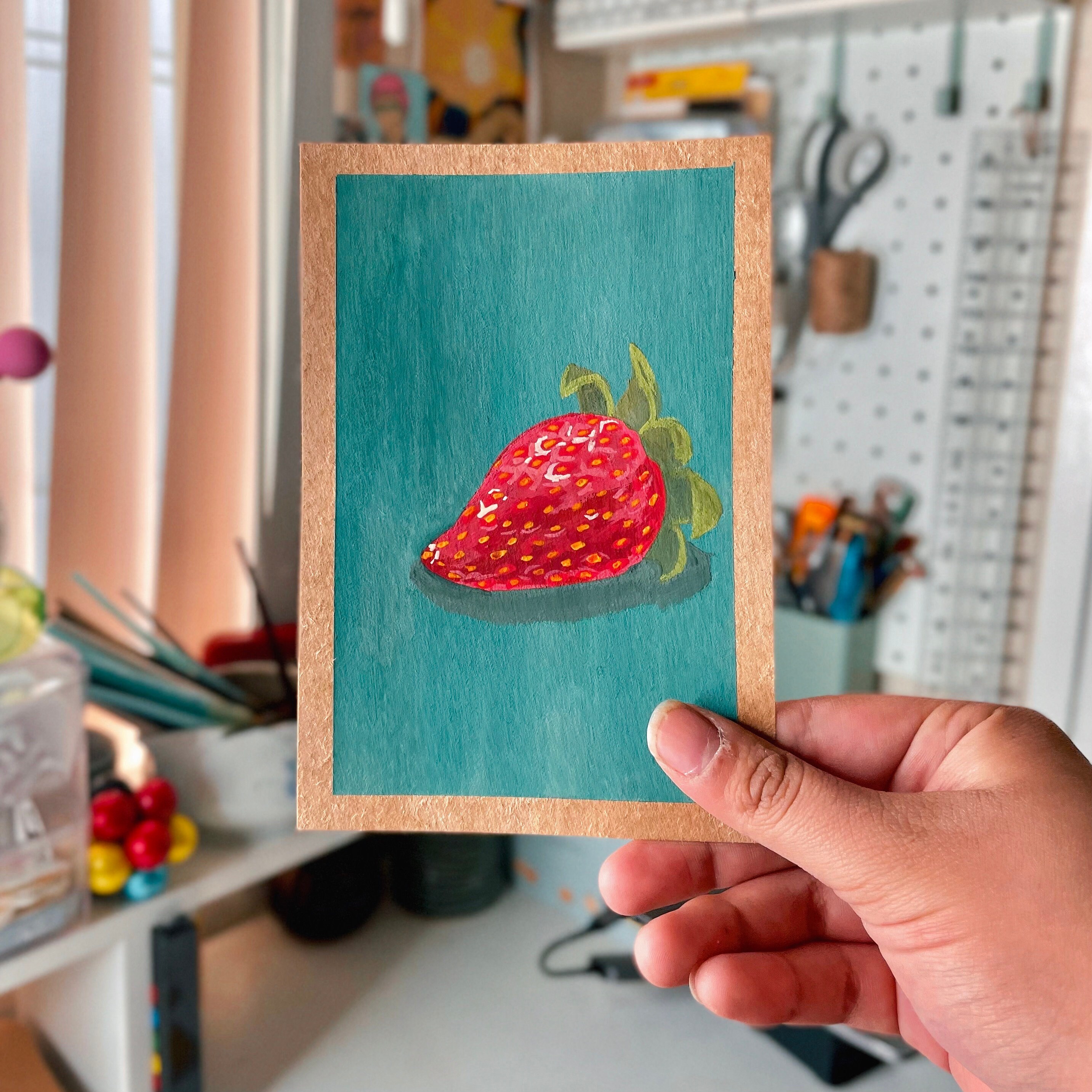 Handpainted Guache Painting - Etsy