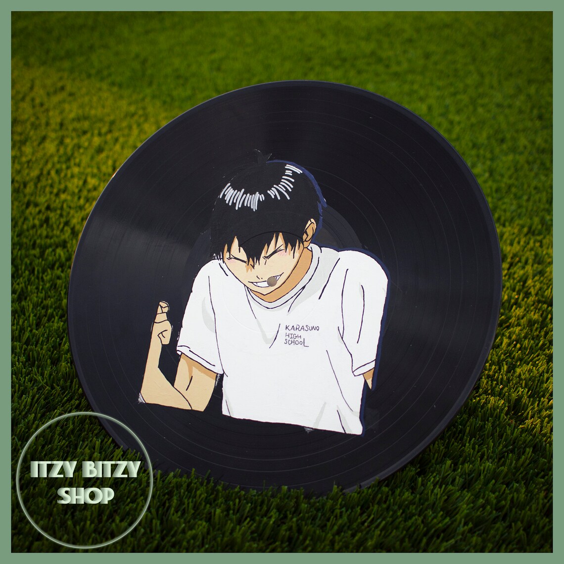 Customizable Hand Painted Anime Fanart 12 Vinyl Record | Etsy