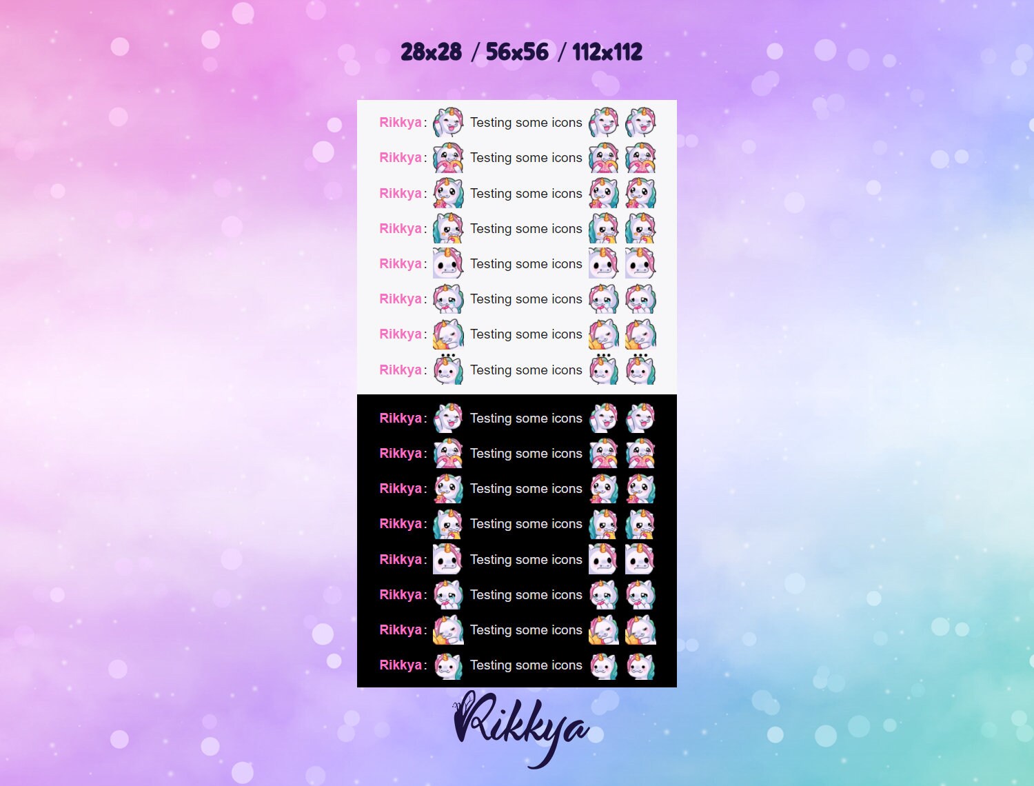 Pack Twitch Sub Emote/badge Rainbow Unicorn Instant Download / P2U ...