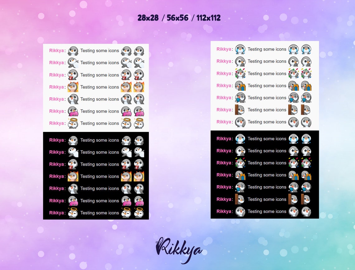 Twitch Sub Emote/badge Giga Pack Penguin Instant Download - Etsy