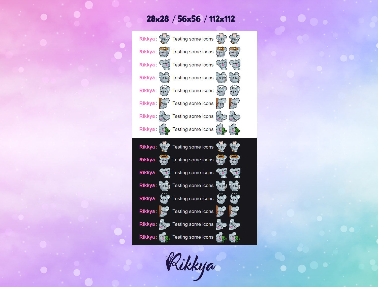 Twitch Emote Koala_pack 2 Instant Download / P2U. Premade Stream Design ...
