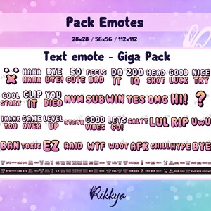 Twitch Sub Emote - Text Pink - Instant Download / P2U. Premade Stream ...