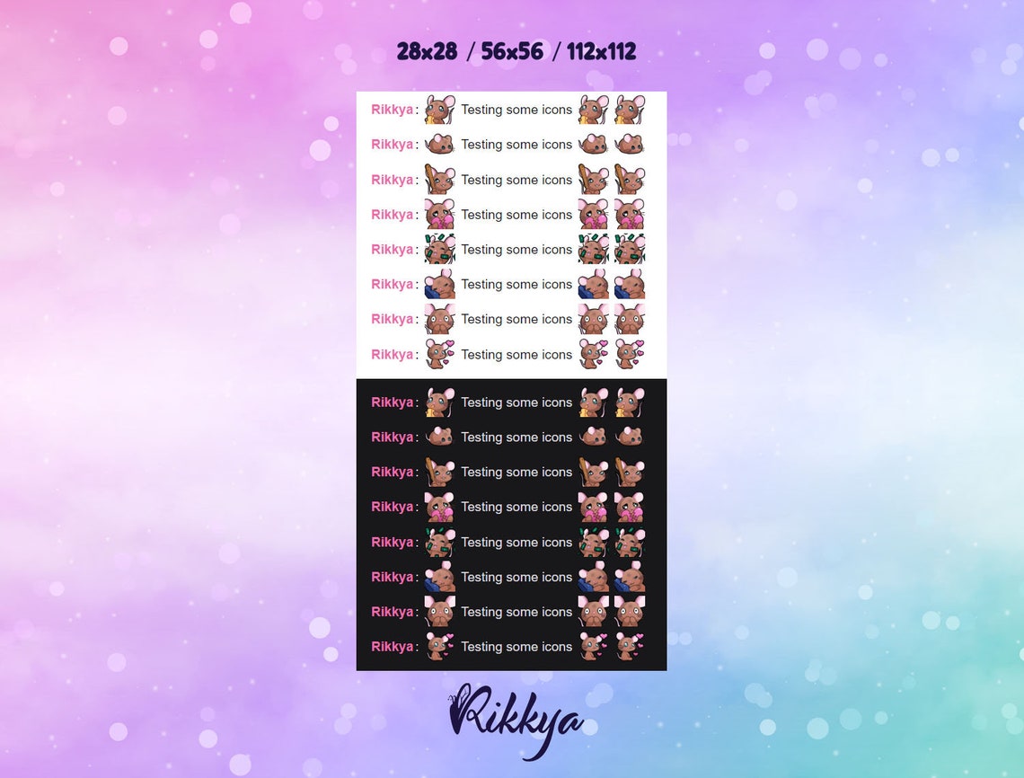 Twitch Sub Emote Giga Pack Brown Mouse Instant Download / P2U. Premade ...