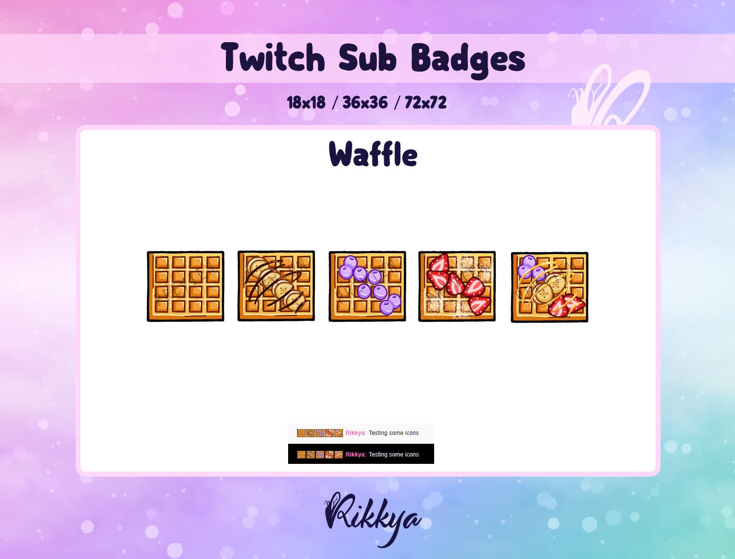 Twitch Bit/Cheer Sub Badge Gamer pack Instant download / P2U Chocolate ...