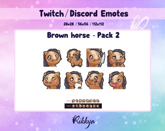 Horse Twitch Emotes - Etsy Australia