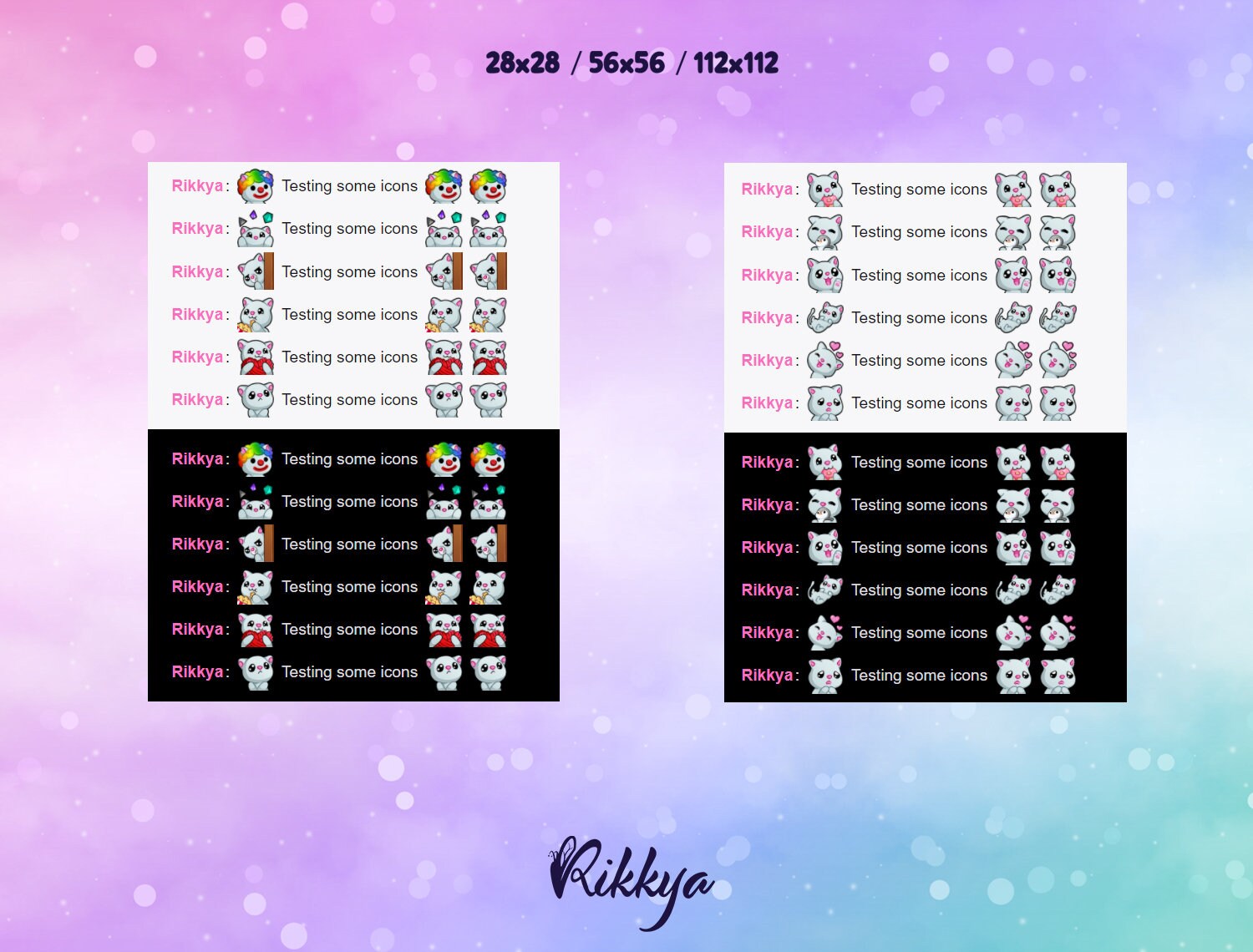 Twitch Sub Emote Grey Cat Instant Download / P2U. Premade Stream Design ...