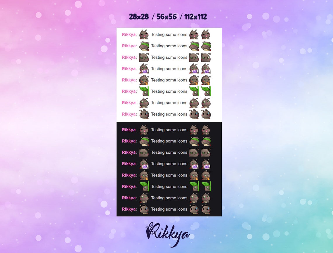 Twitch Emote Cute Ladybug Pack 2 Instant Download / P2U. | Etsy