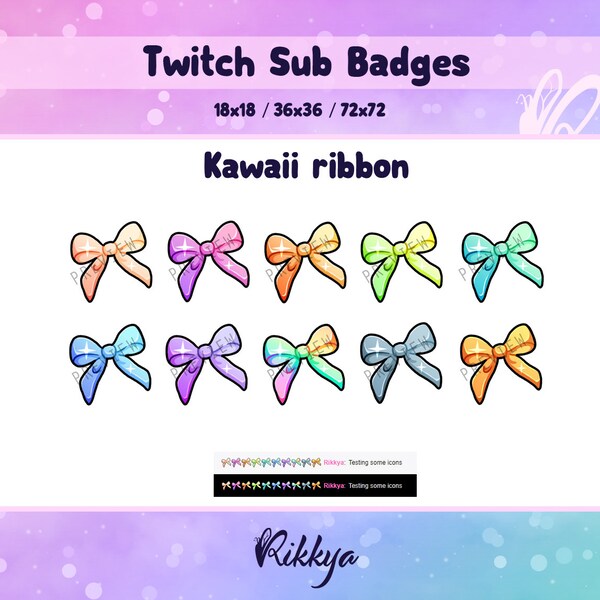 18x18 Twitch Badge - Etsy Canada