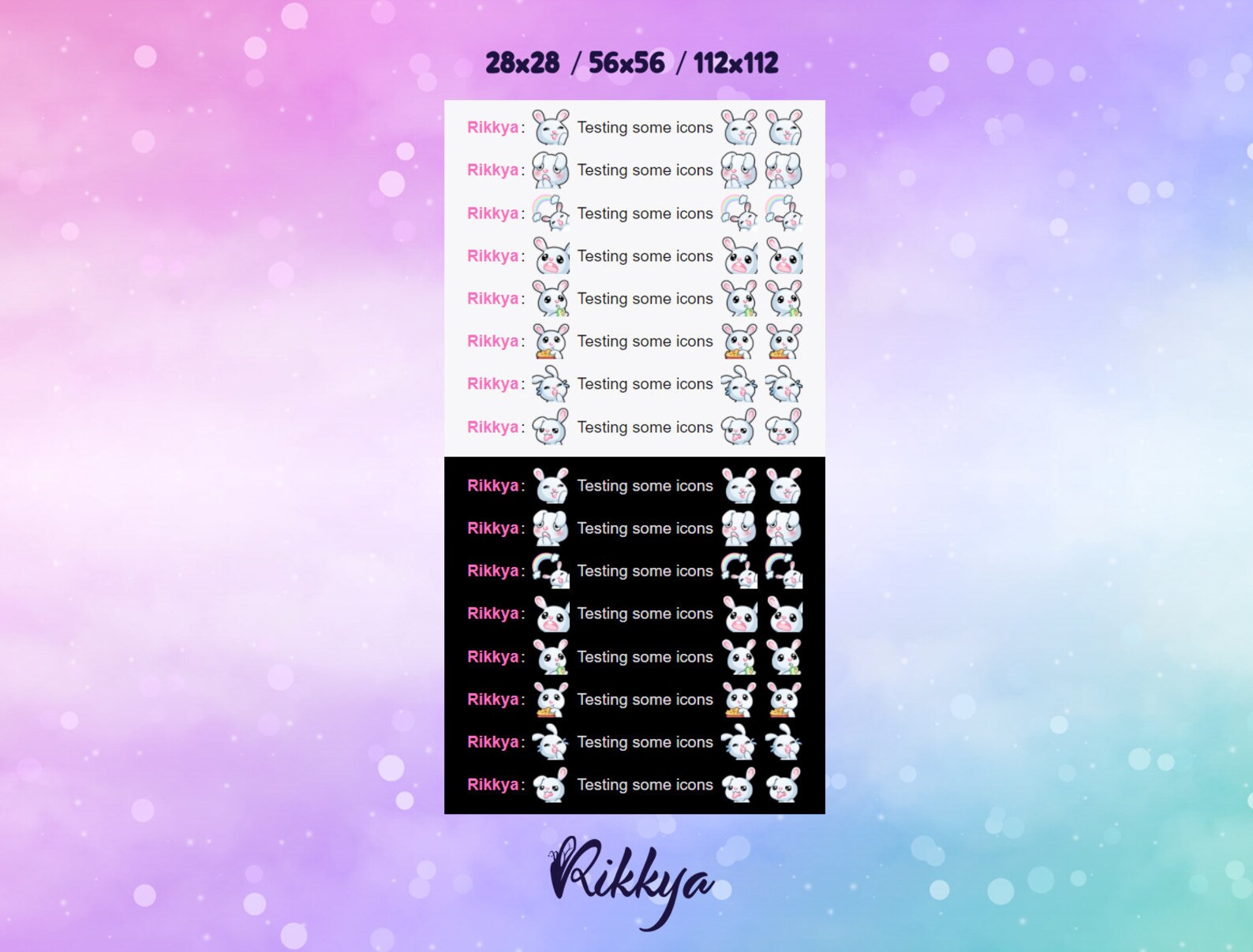 Twitch Emote White Rabbit Pack 1 Instant Download / P2U. - Etsy