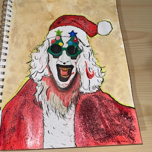 Art the Clown Santa Drawing - Etsy