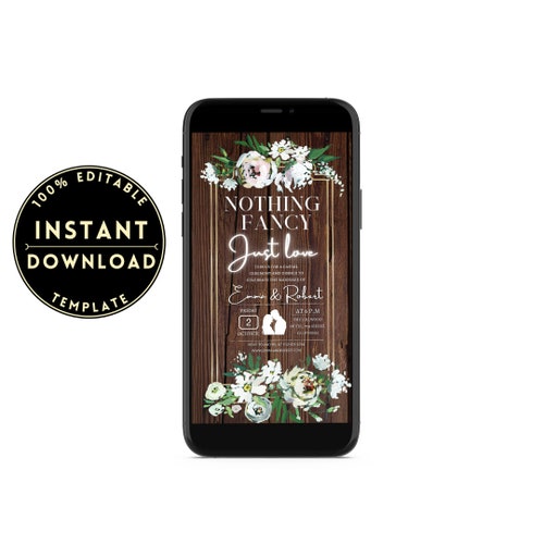 Electronic Wedding Invitation Template Text Message Invite - Etsy
