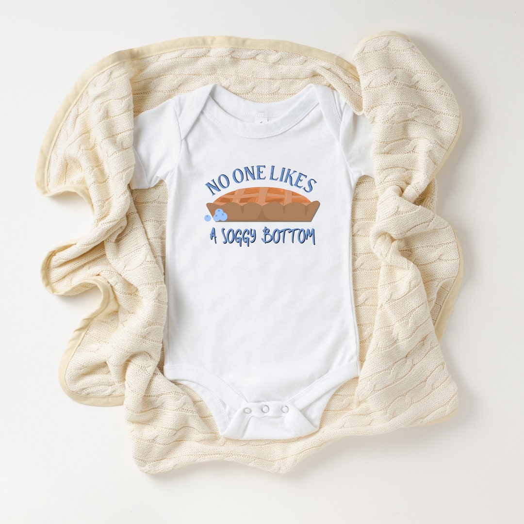 No One Likes a Soggy Bottom Baby Short Sleeve One Piece Blueberry Pie ...