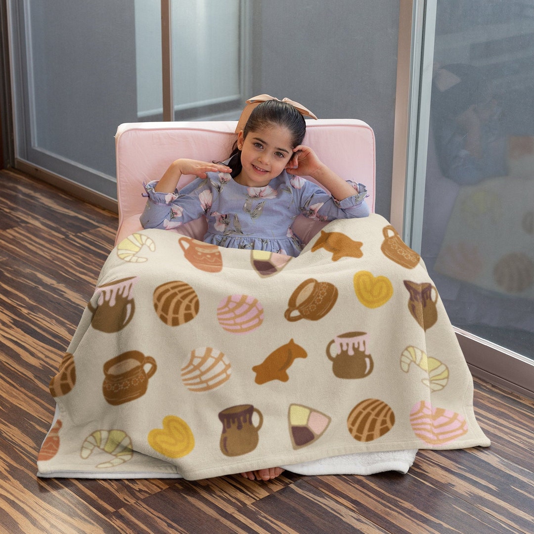 Pan Dulce Throw Blanket/mexican Sweet Bread Blanket/novelty Gift/gift ...